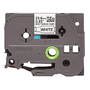 Brother Printable 2:1 Heat Shrink Tubing 5.8Mm x 1.5M (0.23In x 4.9Ft) Black On White HSE211