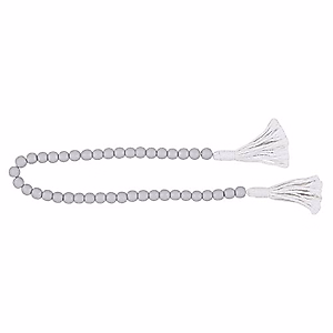 Stephan Baby Wood Bead Nursery Garland, Grey