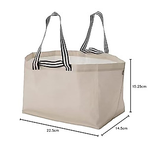 I-K-E-A GoRSNYGG Shopping Storage Bag Large Light Beige polypropylene 22 1/2x14 1/2x15 ¼ ''/2401 oz