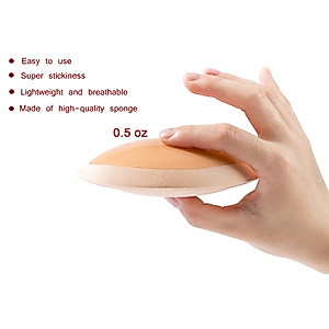 Adhesive Bra Insert Pads Reusable Breast Enhancer Bra Pads Removable Breathable Sticky Push Up Inserts Pad Bra