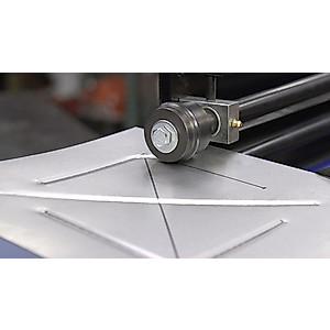 Eastwood Metal Bead Roller with Dies | Generous 19 inch Throat Industrial Cast-Iron Metal Beads Roller | 18 Gauge Sheet Metal Rotary Forming Machine | Durable Steel Construction English Wheel