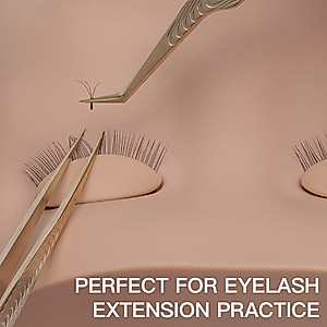 Pretty memory 3 Pairs Eyelids for Lash Practice Replacement Eyelids for Lash Mannequin Head Silicone Rubber Practice Eyelids for Eyelash Extensions Makeup Practice