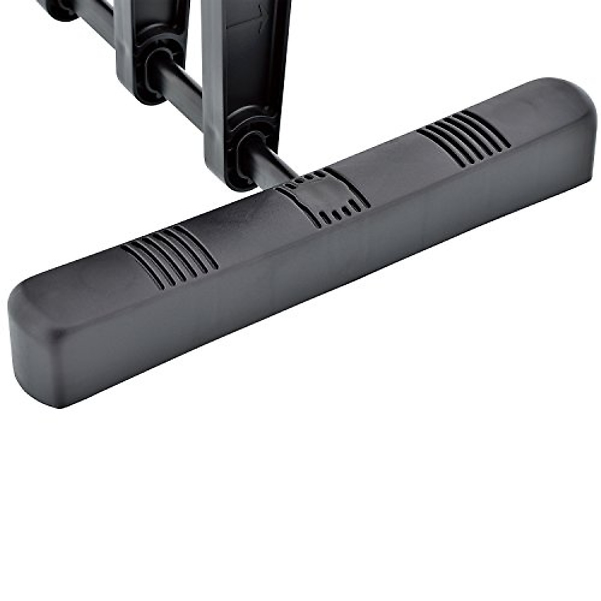 MyGift Black Durable Plastic Boot Rack Organizer Tall Boots Shape Maintainer Stand, Freestanding Boots and Shoe Rack, Holds up to 3 Pairs