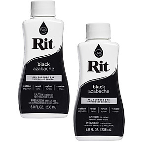 Rit All-Purpose Liquid Dye, 8 Ounce, Black - 2 Pack