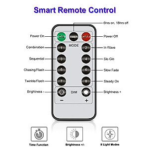 Chalpr USB Fairy String Lights, 2 Pack 50 LED 16.4Ft Led String Lights, Warm White Firefly USB Plug in Starry Lights with Remote,Waterproof Copper Wire Decorative Fairy Lights for Valentine's Day