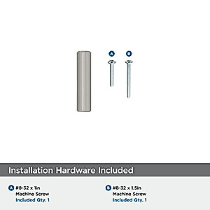 Amerock | Cabinet Knob | Sterling Nickel | 1-15/16 inch (49 mm) Length | Bar Pulls | 10 Pack | Drawer Knob | Cabinet Hardware