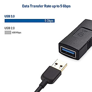 Cable Matters 2-Pack USB 3.0 Coupler USB Female to Female Adapter Gender Changer