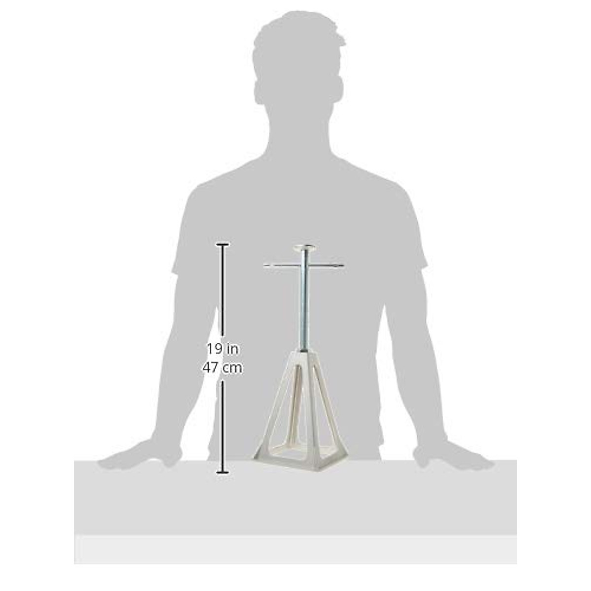 Cynder 02047 Aluminum Stacker Stack Jacks, Stabilize, Level Your RV, Trailer Or Camper, Can Support Up to 6,000 lbs, Extends 17" (Set of 4)