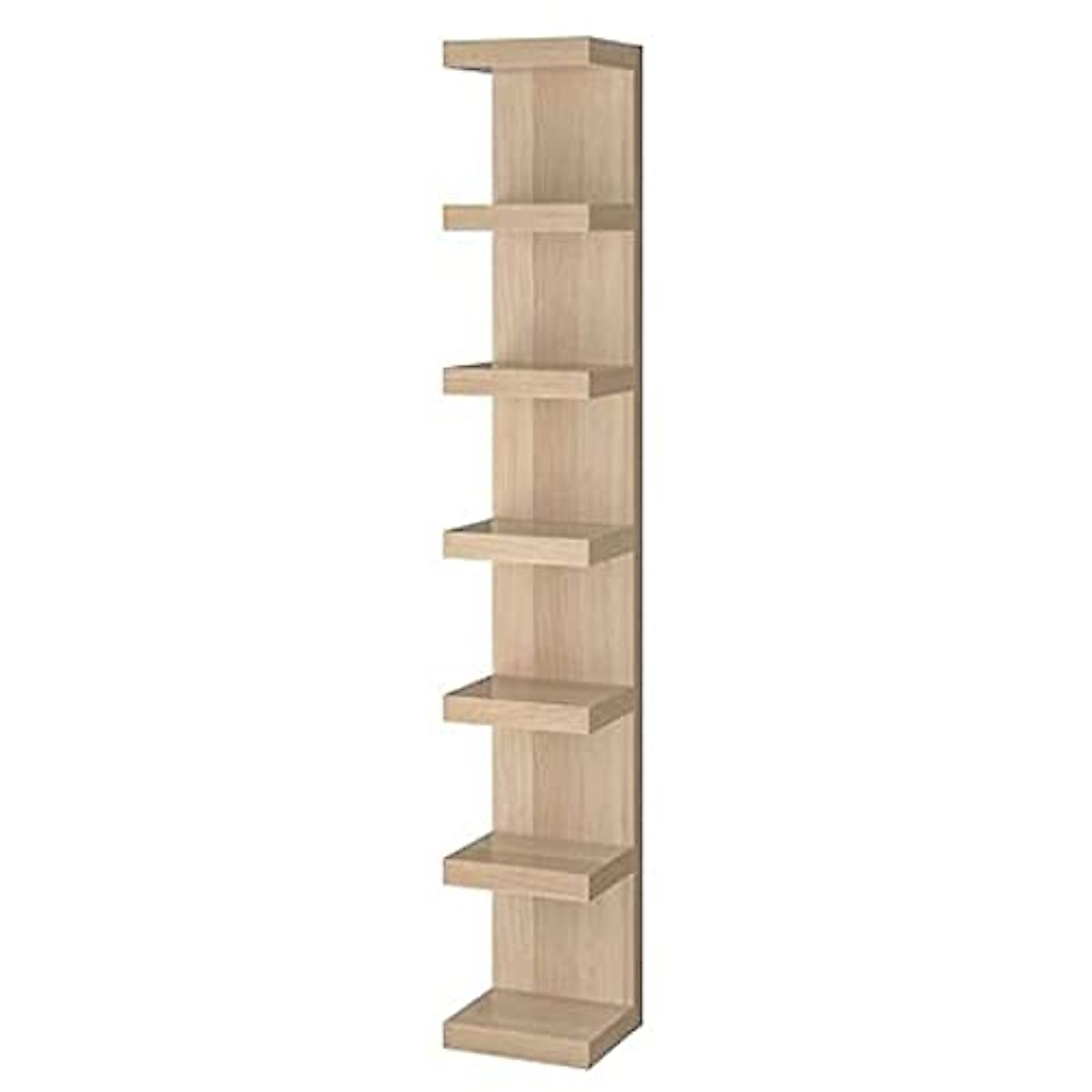 Lack IKEA Wall Shelf Unit,White Stained Oak Effect: Looks Like Wood [12" x 75"]