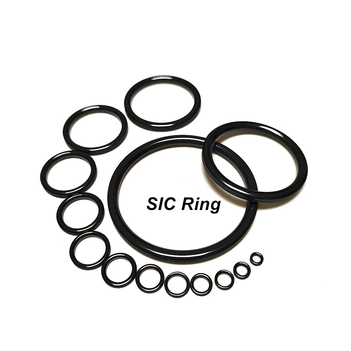 Kalavarma 26-Piece SIC Ring Fishing Rod Guide Repair Kit - High-Grade Ceramic Rings in 13 Sizes for Center Ring Fixes