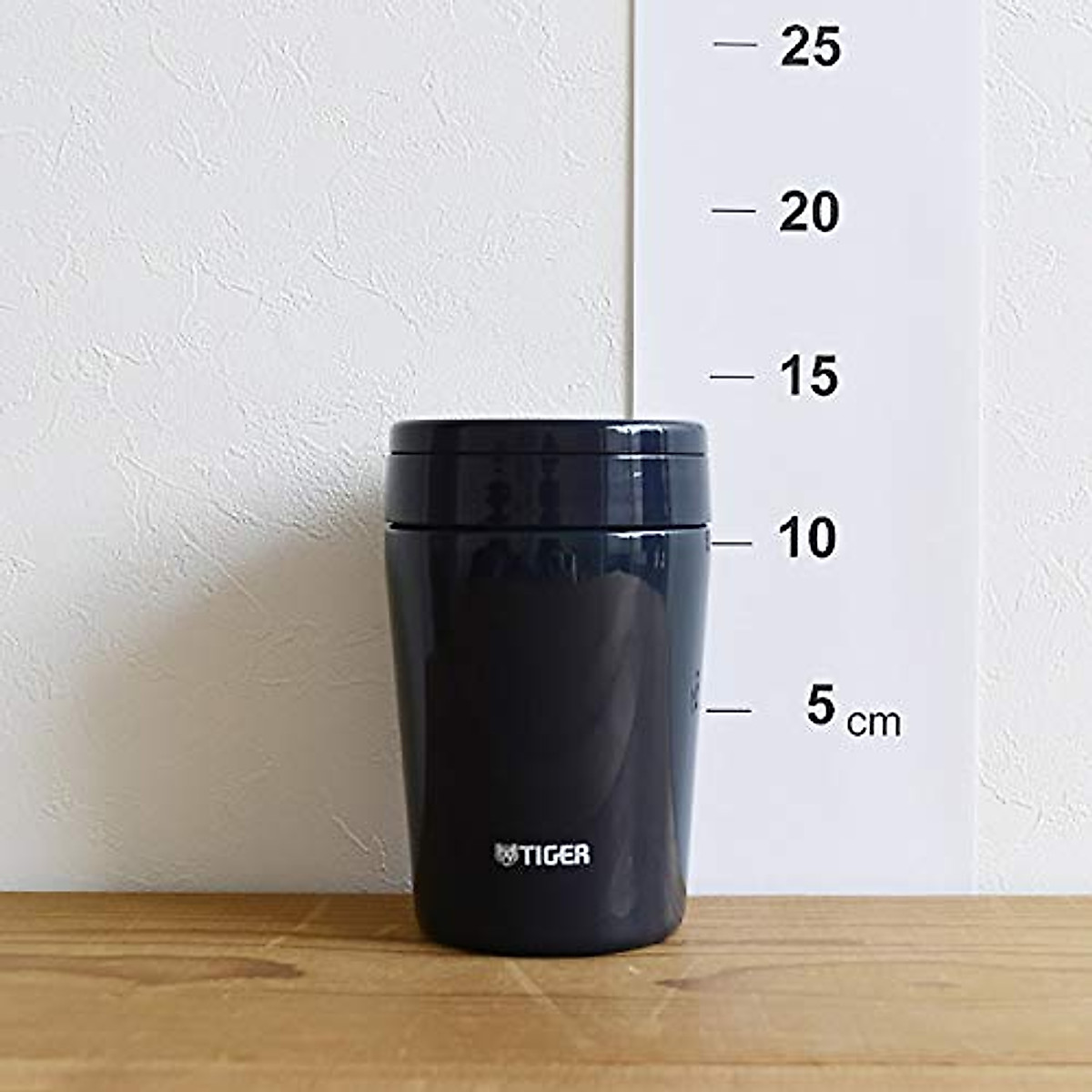 Tiger MCL-B038-AI Tiger Thermos Bottle, Vacuum Insulated, Soup Jar, 12.8 fl oz (380 ml), Heat Retention, Bento Box, Wide Mouth, Round Bottom, Indigo Blue