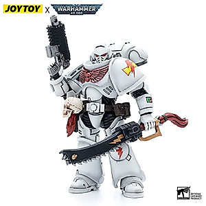 JOYTOY Warhammer 40k Mecha 1/18 Action Figures Joy Toy Model Toys-White Scars Assault lntercessor Brother Batjargal
