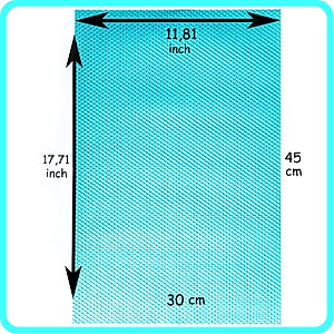 Bravolated 12 Pack Refrigerator Mats Shelf Liners for Glass Shelves (4 Green 4 Blue 4 Red) Fridge Liners Washable Pads Liners for Refrigerator EVA Shelf Liner
