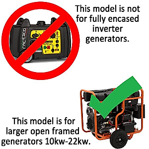 GenTent XL Generator Running Cover - Universal Kit (Standard, Grey) - for Larger Open Frame Generators