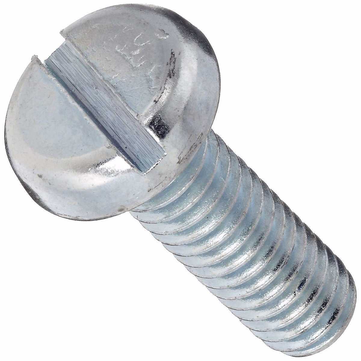 Small Parts Steel Steel Pan Head Machine Screw, Zinc Plated, Meets ASME B18.6.3, Slotted Drive, #12-24 Thread Size, 5/8" Length, Fully Threaded, Imported (Pack of 50)