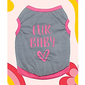 6 Packs Girl Dog Clothes Small Puppy Dog Shirts for Small Dogs Girls Chihuahua Clothes Yorkie T Shirt Female Dog Clothes