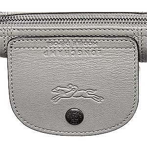 Longchamp Le Pliage Cuir Small Crossbody Leather Shoulder Bag Grey