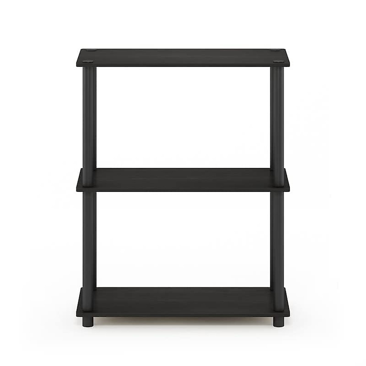 Furinno Turn-N-Tube Display Rack, 3-Tier Single, Espresso/Black