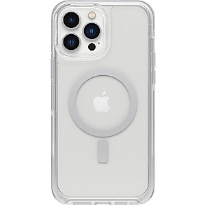 OtterBox iPhone 13 Pro Max and iPhone 12 Pro Max (Only) - Symmetry Clear Series+ Case - Clear - Ultra-Sleek - Snaps to MagSafe - Raised Edges Protect Camera & Screen - Non-Retail Packaging
