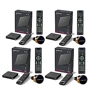 Package of 4 - Formuler Z10 Android 10 Dual Band 5G 2GB Ram 8GB ROM 4K + Extra Magnetic Car Mount + Extra Luminous Remote Control Pack of 4