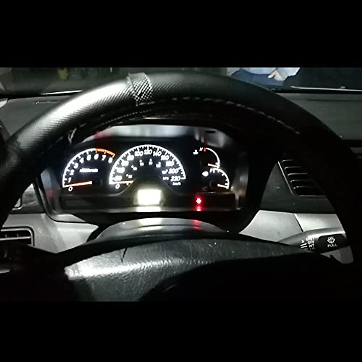 BlyilyB 10-Pack T5 37 74 LED Bulb With Twist Lock Socket PC74 PC37 Dashboard Instrument Panel Gauge Cluster Light