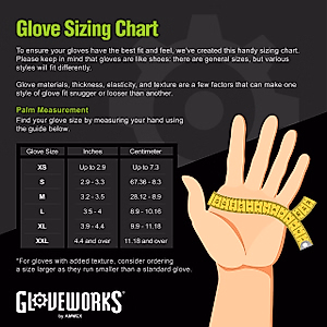 GLOVEWORKS HD Green Nitrile Industrial Disposable Gloves, 8 Mil, Latex-Free, Raised Diamond Texture, XX-Large, Box of 100