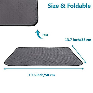 HERCOCCI Guinea Pig Fleece Cage Liners, Super Absorbent – Reusable & Washable Guinea Pig Pee Pads Bedding for Rabbit Chinchilla Hedgehog Gerbil Hamster (2 Pack - 19.6’’ x 13.7’’)