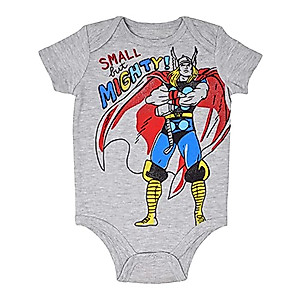 Marvel Avengers Newborn Baby Boys 5 Pack Short Sleeve Bodysuits Classic 0-3 Months