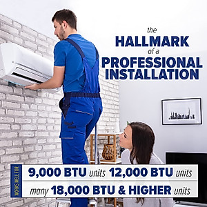 Sealproof Mini Split AC Line Set Cover Kit, 3" Decorative White Professional Grade PVC Kit Provides 15 FT Line Coverage for Ductless Mini Split Air Conditioners and Heat Pumps