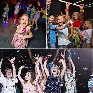 24 Pack LED Light Up Fidget Spinner Bracelets Party Favors for Kids 4-8 8-12, Glow in The Dark Party Supplies, Birthday Gifts, Treasure Box Toys for Classroom, Goodie Bags Stuffers