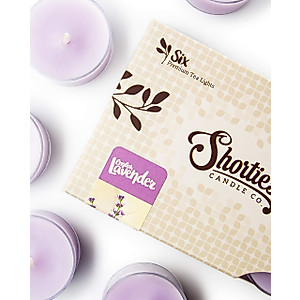 Pure English Lavender Premium Tealight Candles Multi Pack - Highly Scented with Essential & Natural Oils - 12 Purple Tea Lights - Beautiful Candlelight - Made in The USA - Flower & Floral Collection