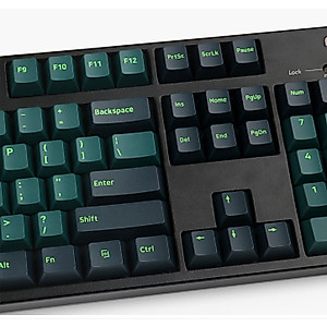 Gaming Keycaps Set Doubleshot PBT Keycap Set for Cherry 3000 for Mechanical Gaming Keyboard (Dark Green)