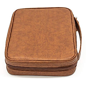 Dicksons Armor of God Brown Large Leather Like Vinyl Bible Cover Case with Handle Large