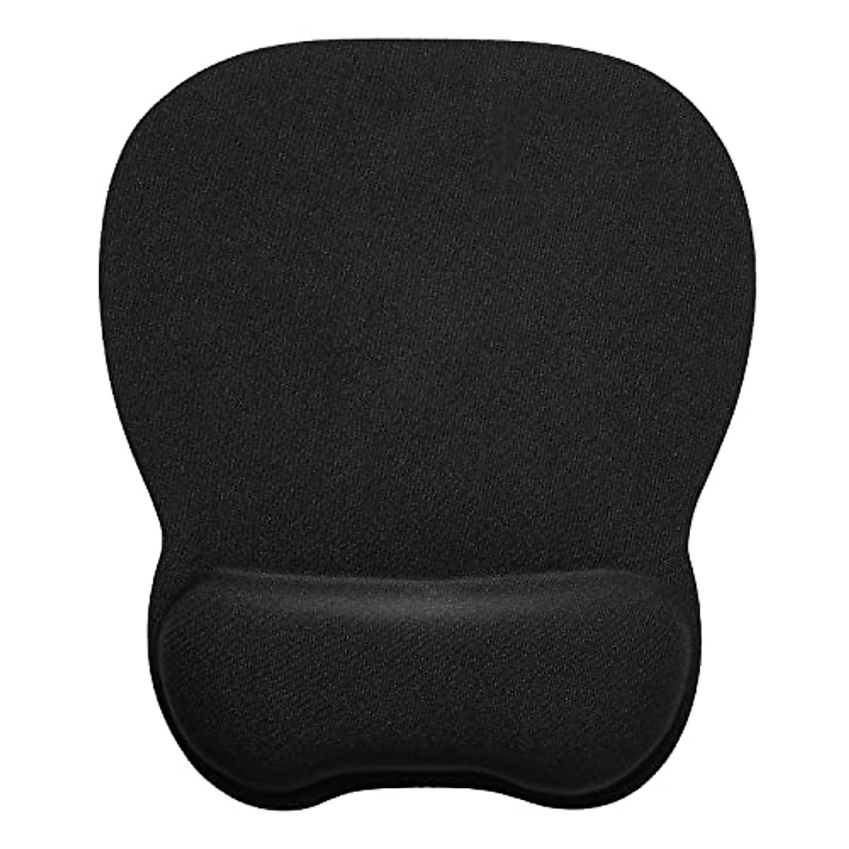 EooCoo Ergonomic Mouse Pad with Wrist Support Memory Foam, Non-Slip Base Mouse Mat for Internet Cafe, Home & Office - Black
