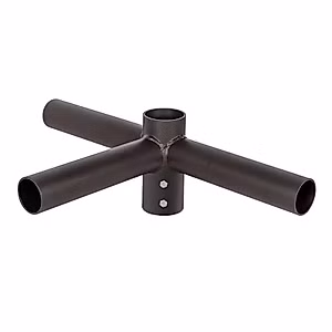 Tenon Adapter with 3 Horizontal at 90 Degree Tenons,Bronze Spoke Bracket for 3 Lights