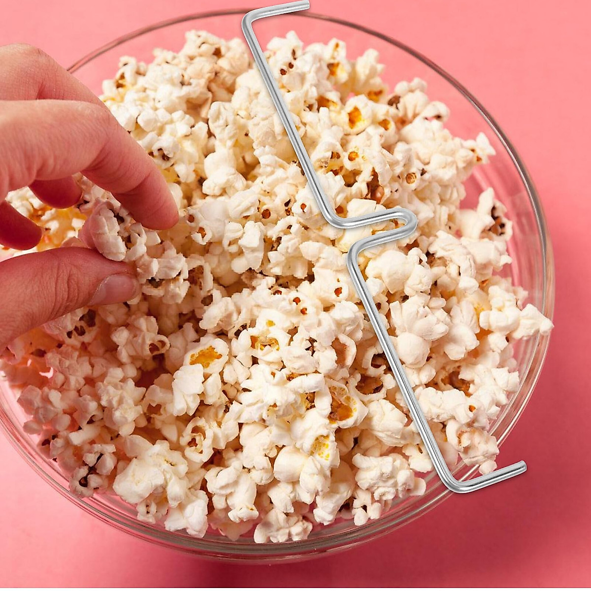 OSALADI Popcorn Machine Mixer Rod Replacement - Popcorn Maker Machine Accessory - Silver Iron Material - 6.1 Inches