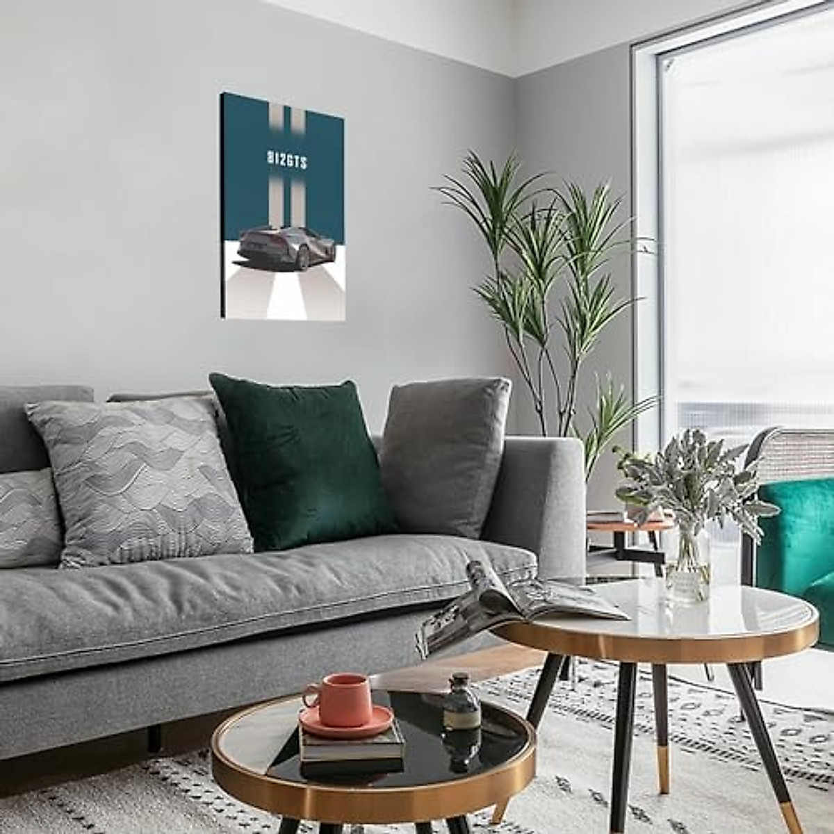 Car Poster Ferrari F40 Supercar Posters Racing Car Canvas Wall Art For Boy's Bedroom SuperCar Wall Decor Frame-style 12x18inch(30x45cm)