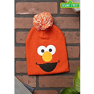Adult Elmo Pom Winter Hat - ST Red