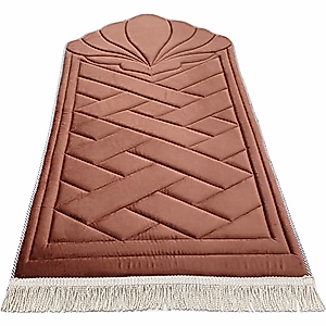 Prayer Mat Extra Cushioned Soft Padded Prayer Rug Perfect For Seniors or Those With Knee Problems,Muslim Gift ,Islamic Gift,Ramadan Gift (Mihrab Shape, 2)