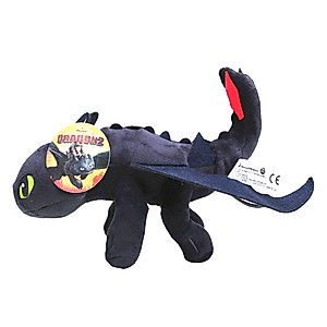 How to Train Your Dragon Toothless Night Fury Stuffed Animal Plush Doll Toy Dragons Defenders of Berk 10inch