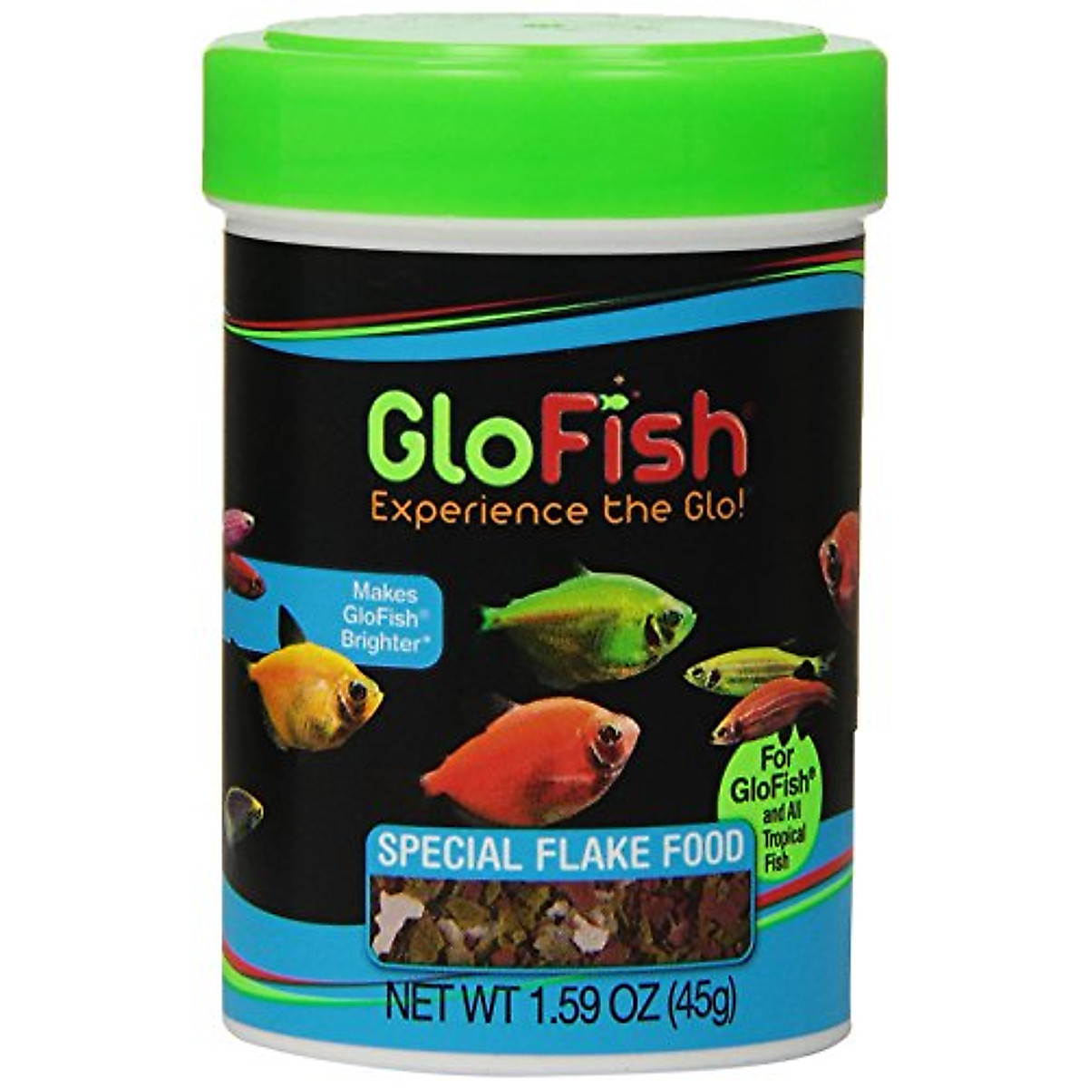 GLSHF GloFish Special Flake Dry Fish Food for Brightness, 1.6 oz