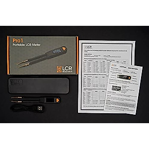 LCR Research Pro1 Plus - 100KHz LCR Meter with 0.1% Accuracy/LED Tester/ESR Meter/Smart SMD Tweezers