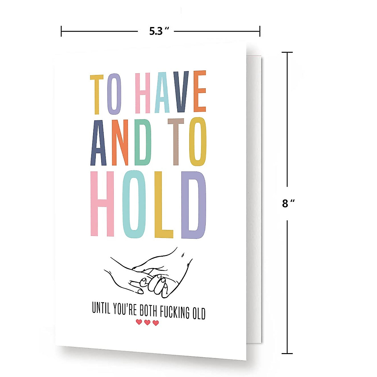 Spercy Funny Wedding Day Card, Congratulation Engagement Card, Marriage Card, To Have and To Hold