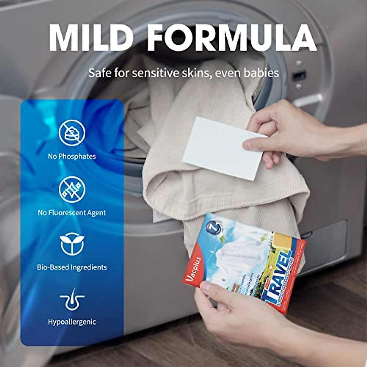 Laundry Detergent Sheets - Liquidless Bulk Laundry Detergent, Laundry Detergent Strips, Plastic-Free Laundry Detergent with Small Package, Suitable for Travels (35 Sheets)