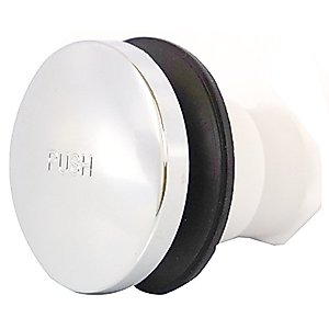 LASCO 03-4903 Tip-Toe Style, 3/8-Inch Thread Bathtub Drain Stopper, Chrome Plated