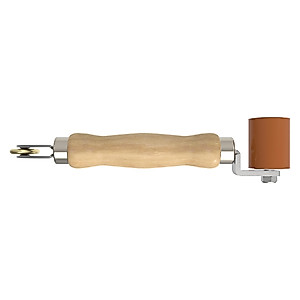 Everhard Double-end Silicone Seam/Brass Detail Roller Made in USA MR13140