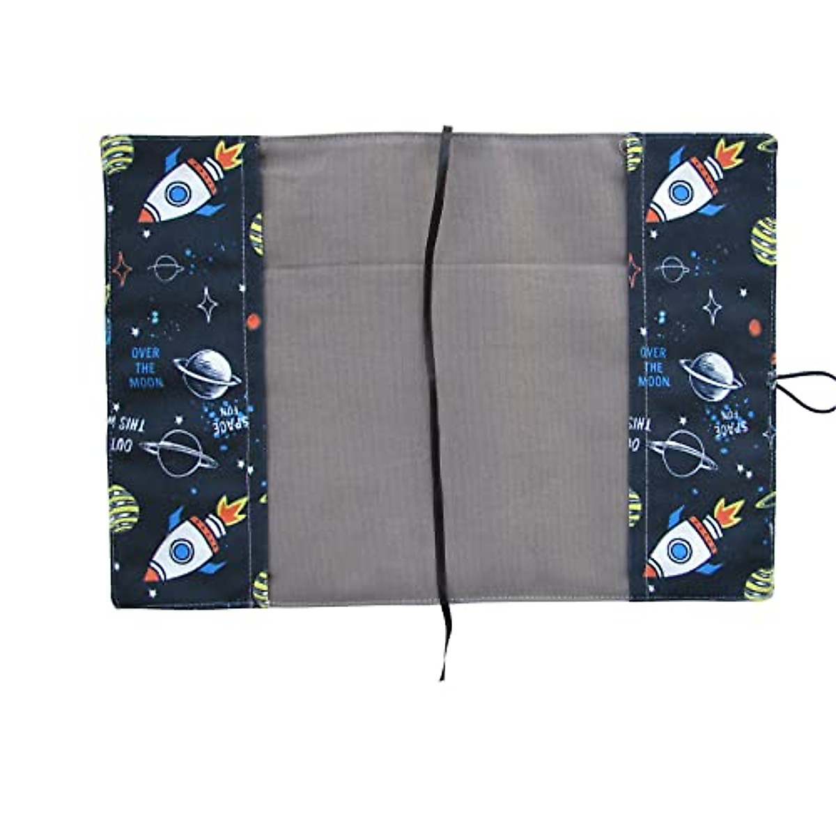 Book Sleeve Cover - Fabric Novel for Adult Books Cover for Paperback, Space Pattern Washable Book Protector - 5.5 x 8.2 x 1.6 Padded Case for Novel