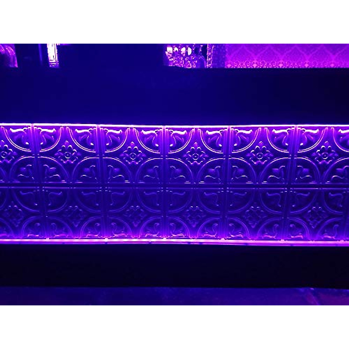 From Plain To Beautiful In Hours 148 Tiny Tulips PVC 2' x 2' Glue-up Ceiling Tile (Covers / 100 sq.ft), Siver, 25 Piece