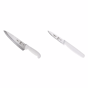 Mercer Culinary Ultimate White 8-Inch Chef's Knife and 3-Inch Paring Knife