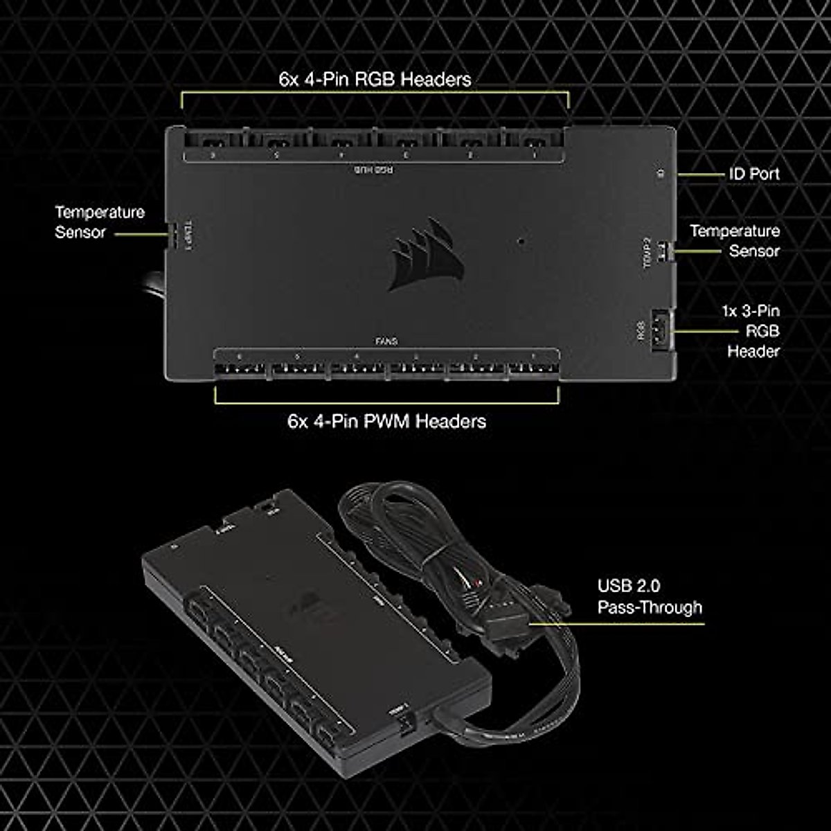 CORSAIR iCUE COMMANDER CORE XT, Digital Fan Speed and RGB Lighting Controller